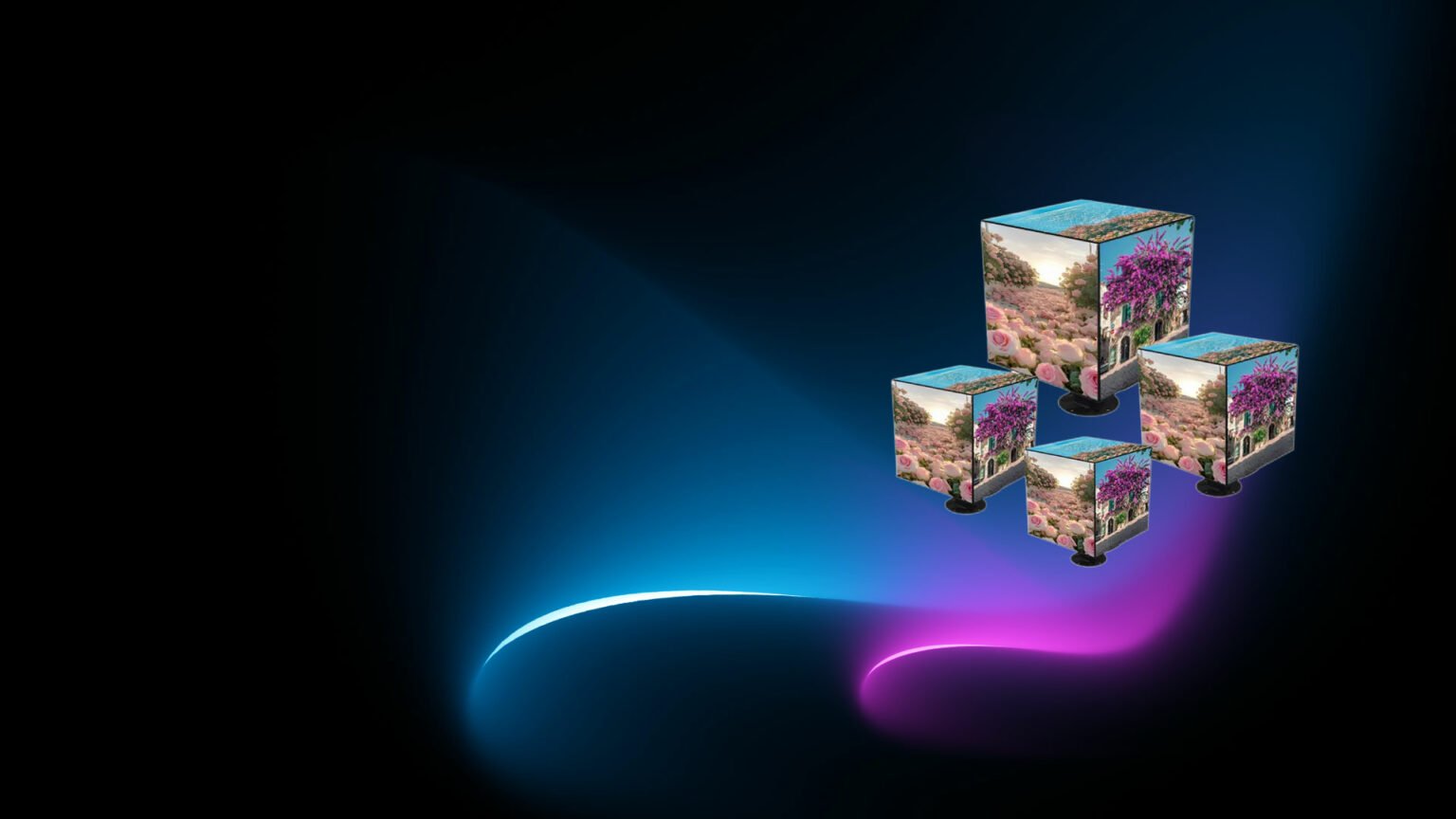 Led Cube Display - Oh Snap Photobooth Cyprus